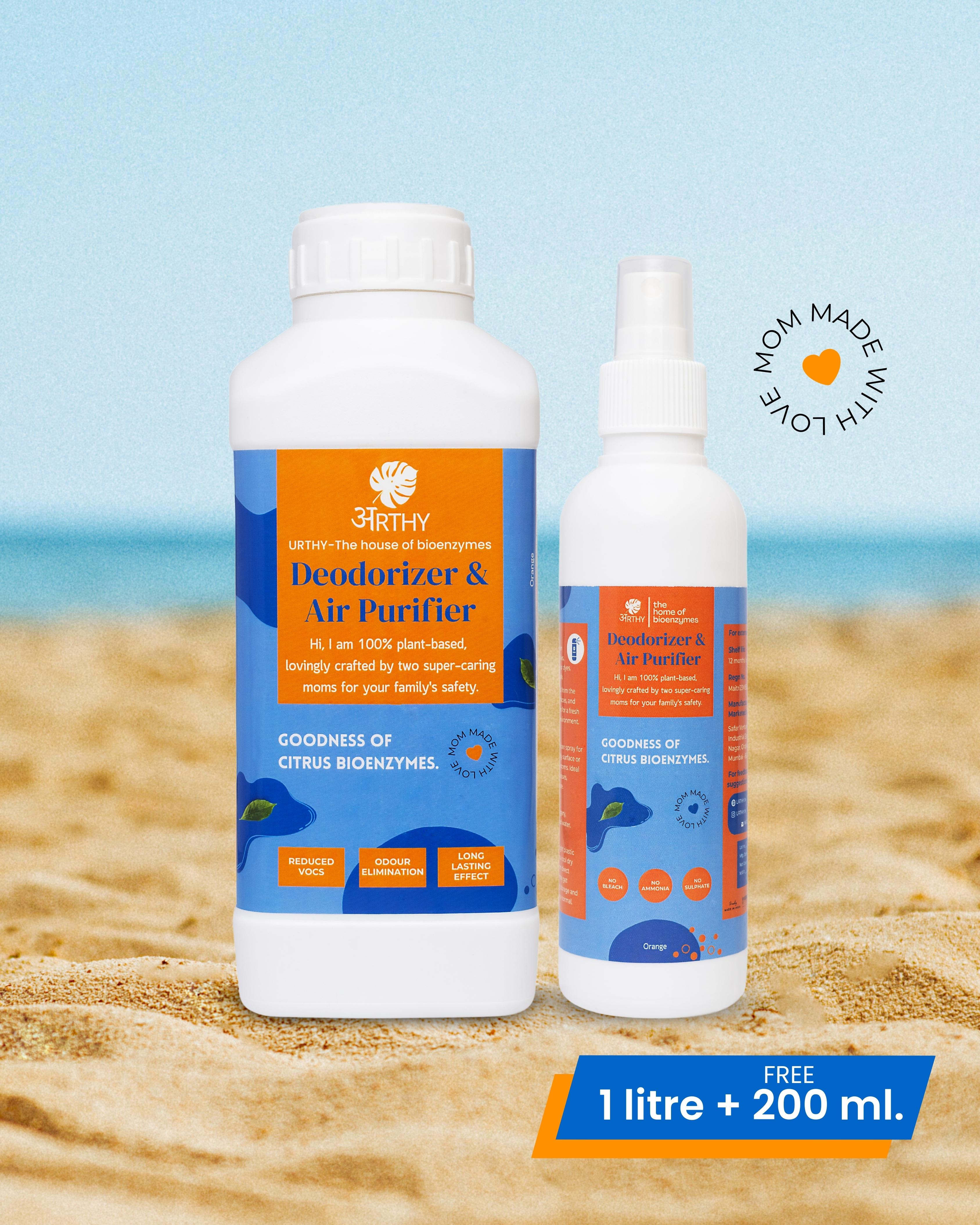 Urthys Deodorizer & Air Freshener | Natural Citrus Scent